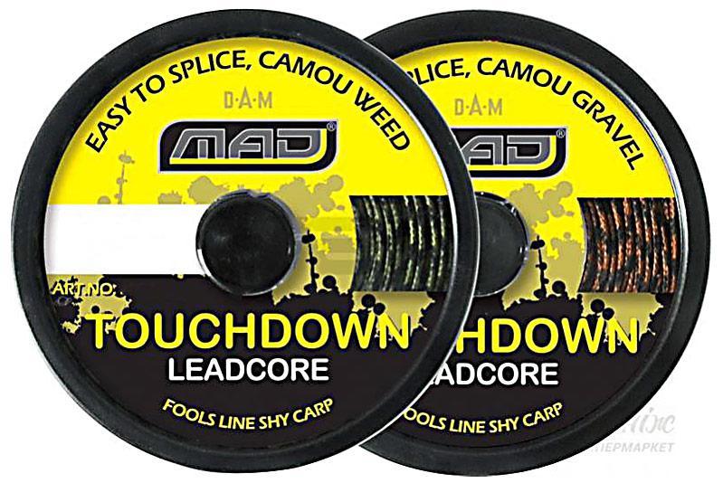 Лидкор DAM MAD Touchdown LeadCore 5м 45lbs/20кг (color-camou weed) (ID ...