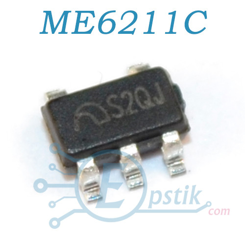 ME6211C33M5G (S2WJ) стабілізатор напруги 3.3В 500мА SOT23-5, ціна: 6.80 ₴, купити на Prom.ua