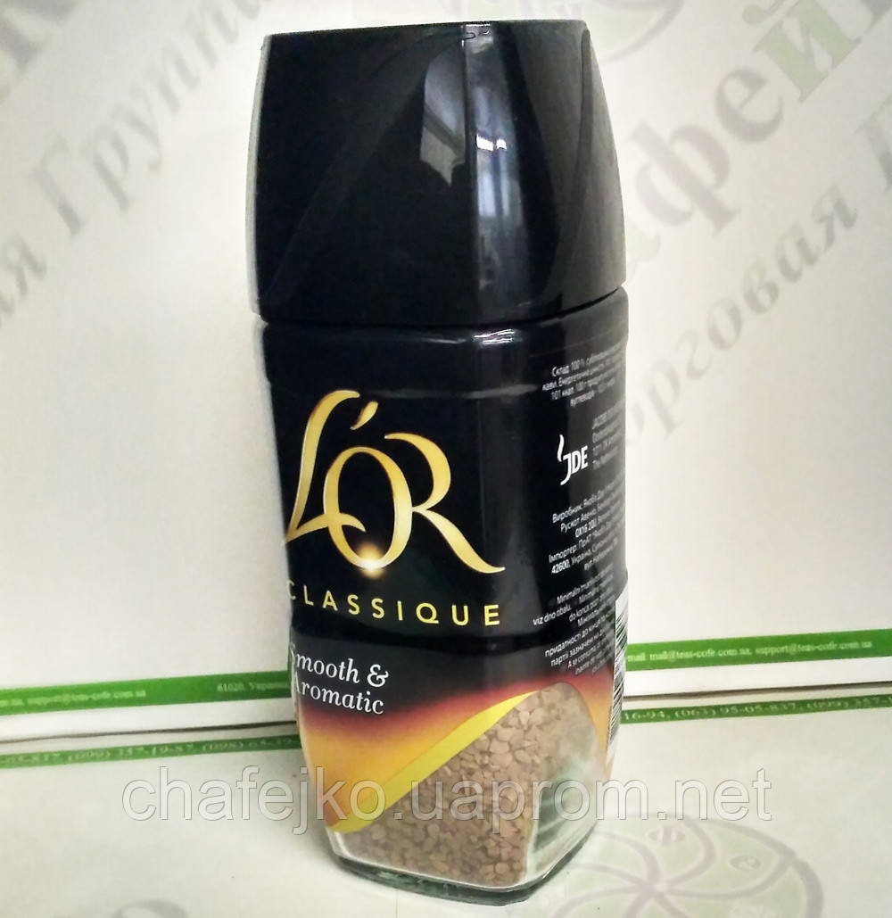 Купить Кофе L'or Classique растворимый сублимированный 100г (6), цена 150 ₴ — Prom.ua (ID#578594560)