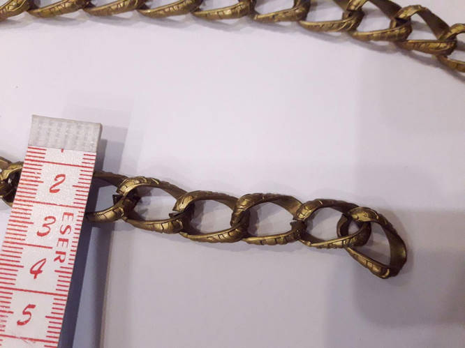 Купить Цепь декоративная металлическая. Ланцюжок алюмінієвий Коричневий ...