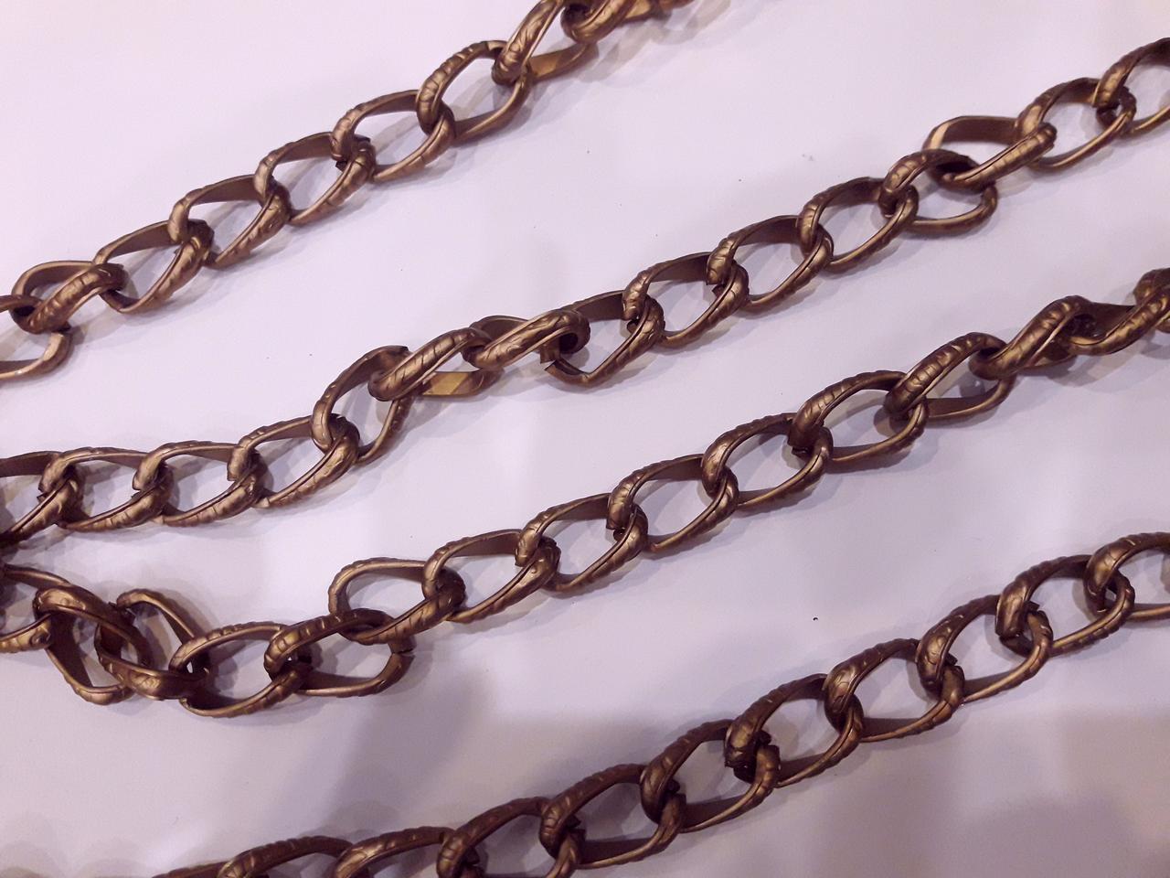 Цепь декоративная металлическая. Ланцюжок алюмінієвий Кольору світлої ...