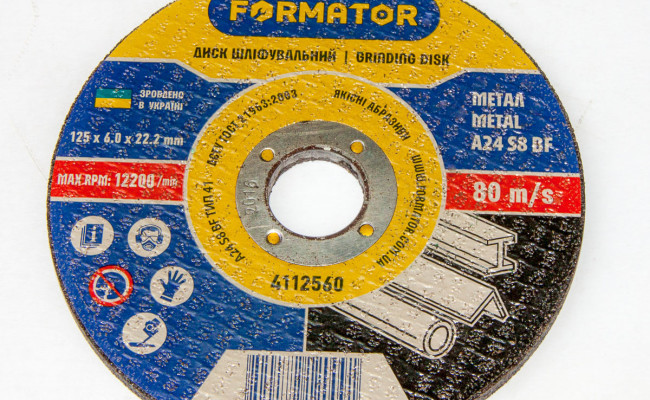 Диск Шлифовочный По Металлу FORMATOR 125*6.0*22.2 — Купить Недорого на ...
