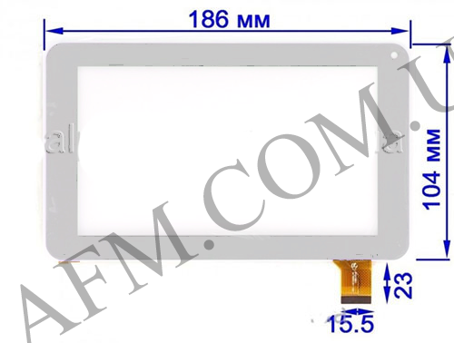 Сенсор (Touch Screen) Bravis (186*104) NB70/ NM701/ NP72 (тип 2) Білий — Купити Недорого на Bigl ...