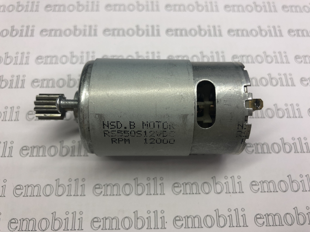 Мотор 12V, 37мм, 10 зубьев, NSD.B MOTOR, RS550S12VDC, RPM 12000 для ...