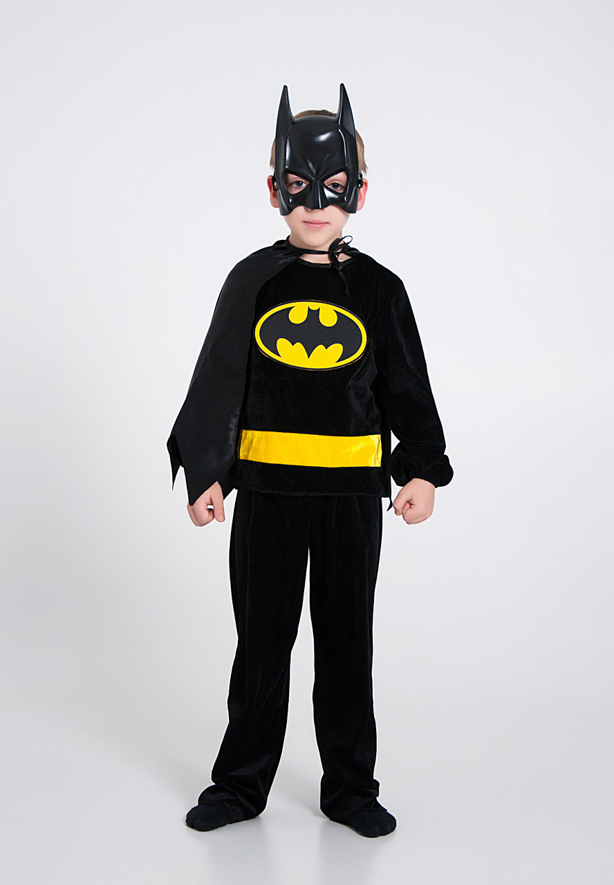 Детский карнавальный костюм Бетмен Batman Бэтмена велюр р.98-104,116 ...
