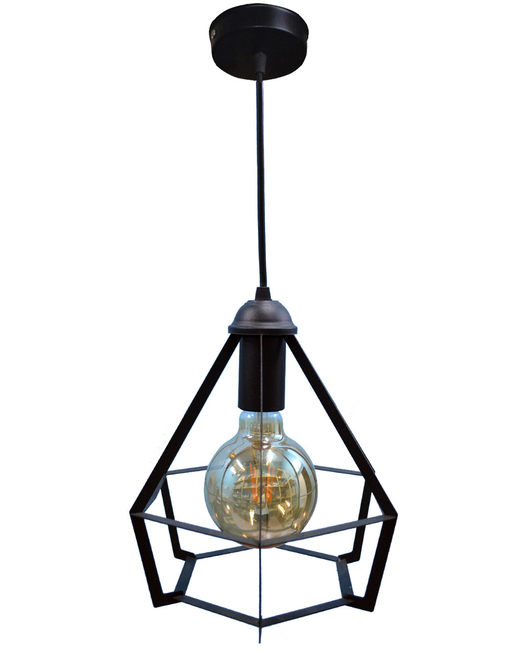 Светильник потолочный подвесной NL 0637 B MSK Electric Е-27 Лофт черный ...