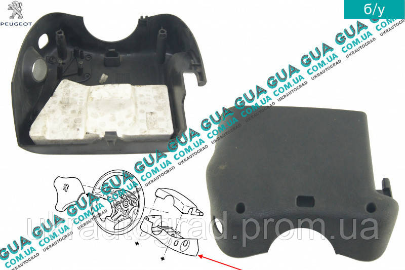 Молдинг / накладка / кожух рулевой колонки нижний 9635467377 Peugeot ...