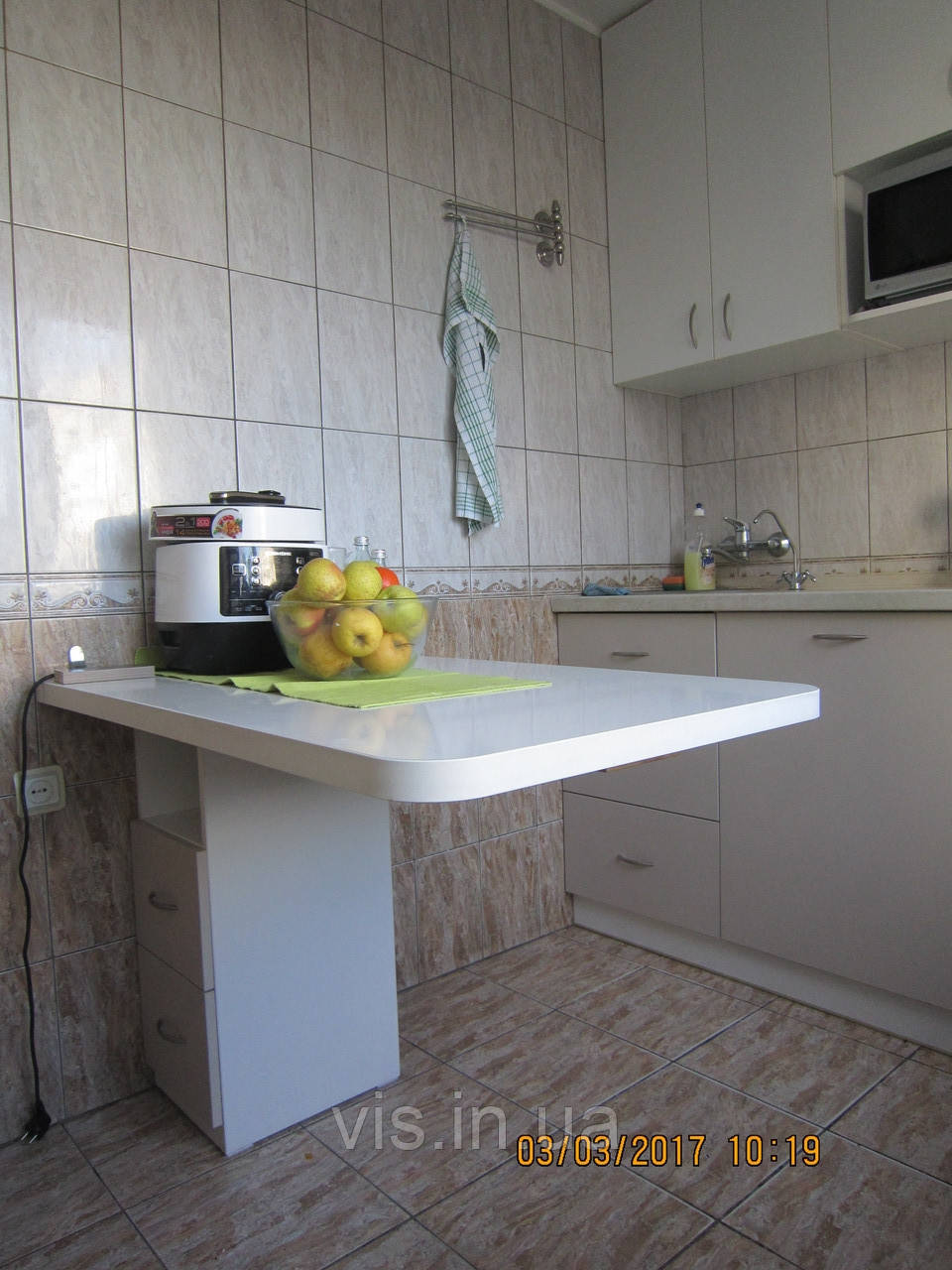 Стол кухонный пристенный, мебель для кухни (ID#831328506), цена: 6730 ...