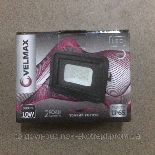 Купить LED прожектор VELMAX 10W, цена 185 ₴ — Prom.ua (ID#841276470)