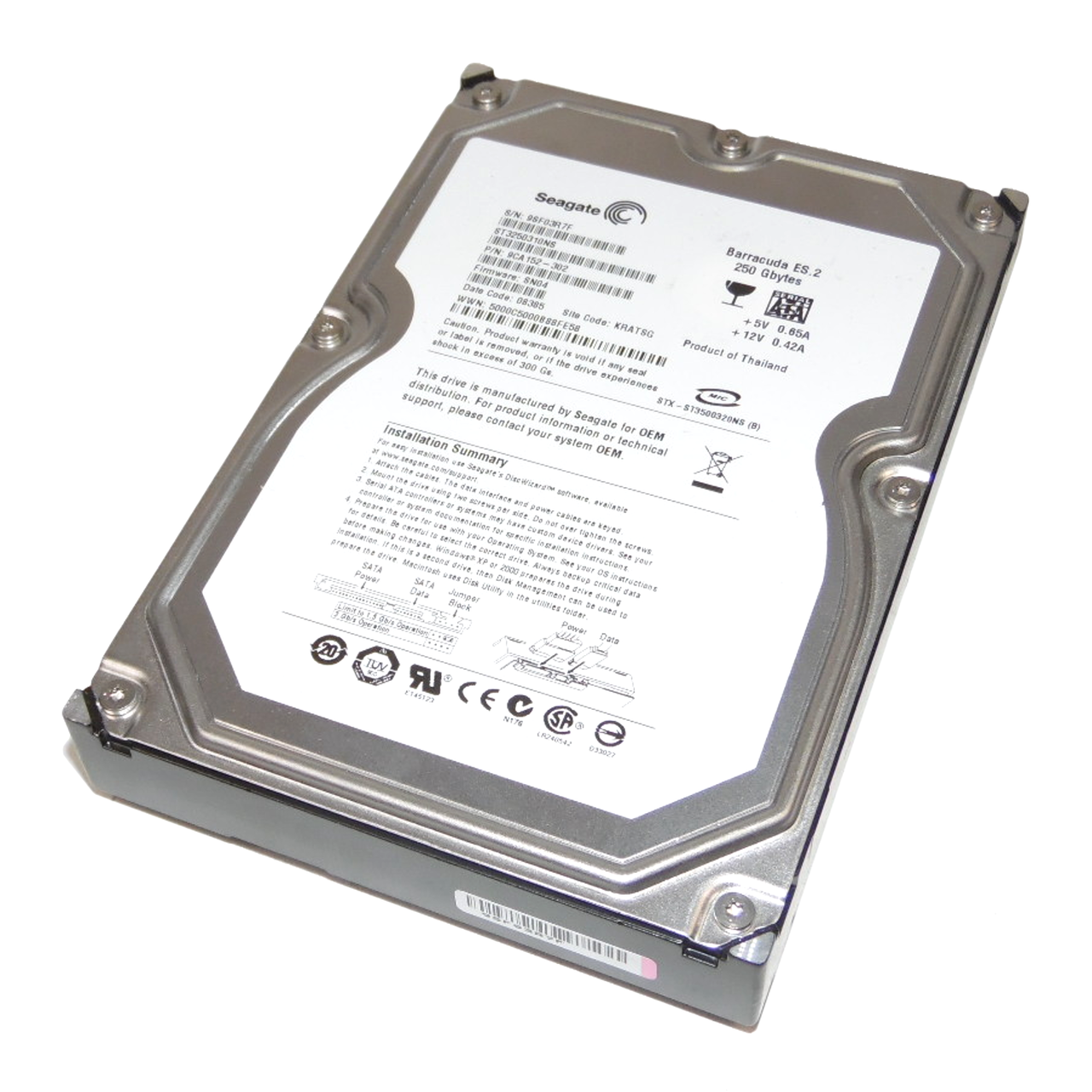 Купити Жесткий диск Seagate Barracuda ES 250GB 7200rpm 32MB ...