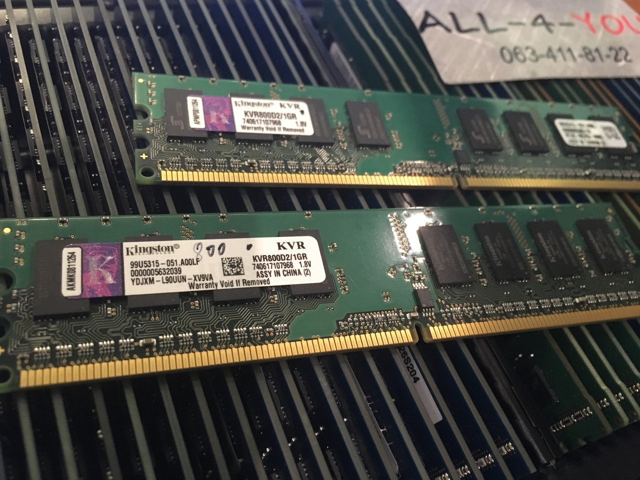 Оперативна Пам`ять Kingston DDR2 1GB 800mHz 6400U Intel/AMD — Купить Недорого на Bigl.ua (845817886)