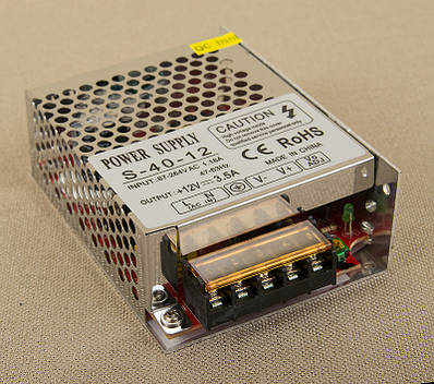 Блок живлення 12В 3А 36Вт IP20 металевий корпус MN-36-12v-3a, ціна: 159 ...