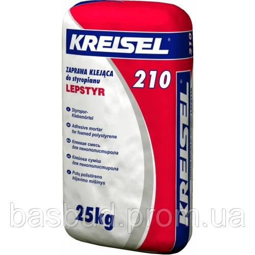 Kreisel 210 Смесь для приклейки пенопласта , 25кг, цена 165.86 грн — Prom.ua (ID#758697606)