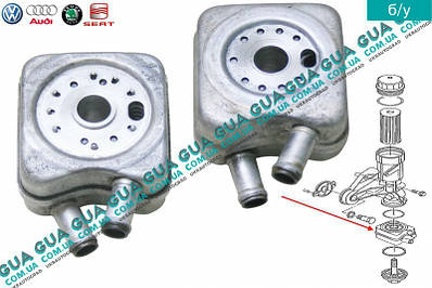 Штуцер масляного радиатора ( болт масляного охладителя / теплообменника ...