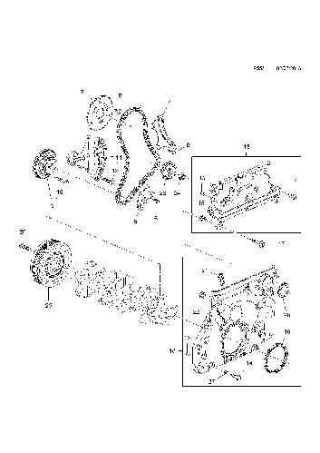 Шестерня коленвала (цепи ГРМ) GM 55493438 для турбодизельных моторов 1. ...