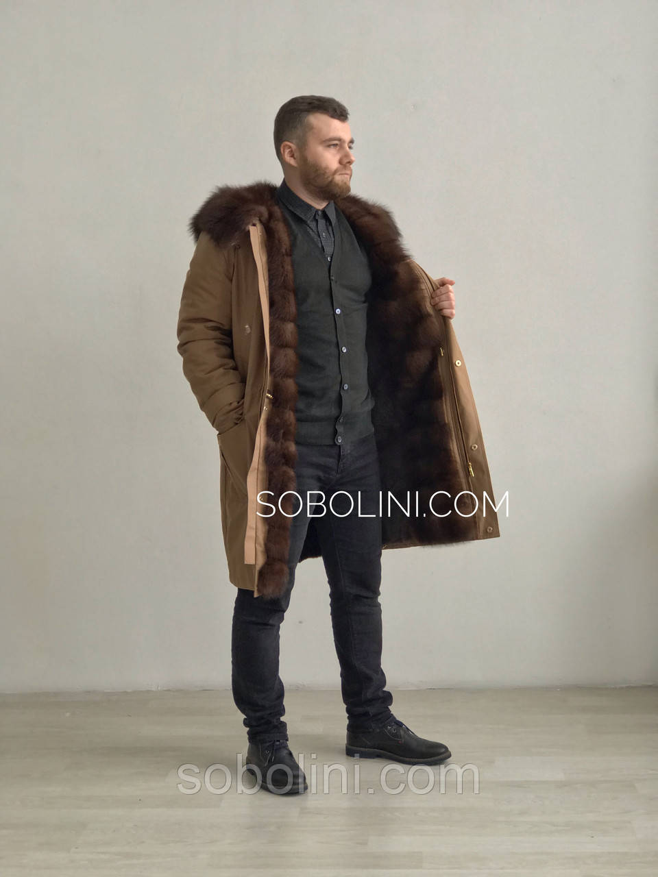 Парка мужская с мехом куницы под соболя баргузин: продажа, цена в Киеве ...