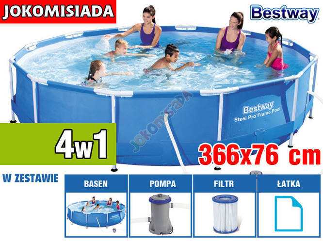 Бассейн каркасный BESTWAY 366x76 см вікішоп, цена 8700 грн — Prom.ua ...