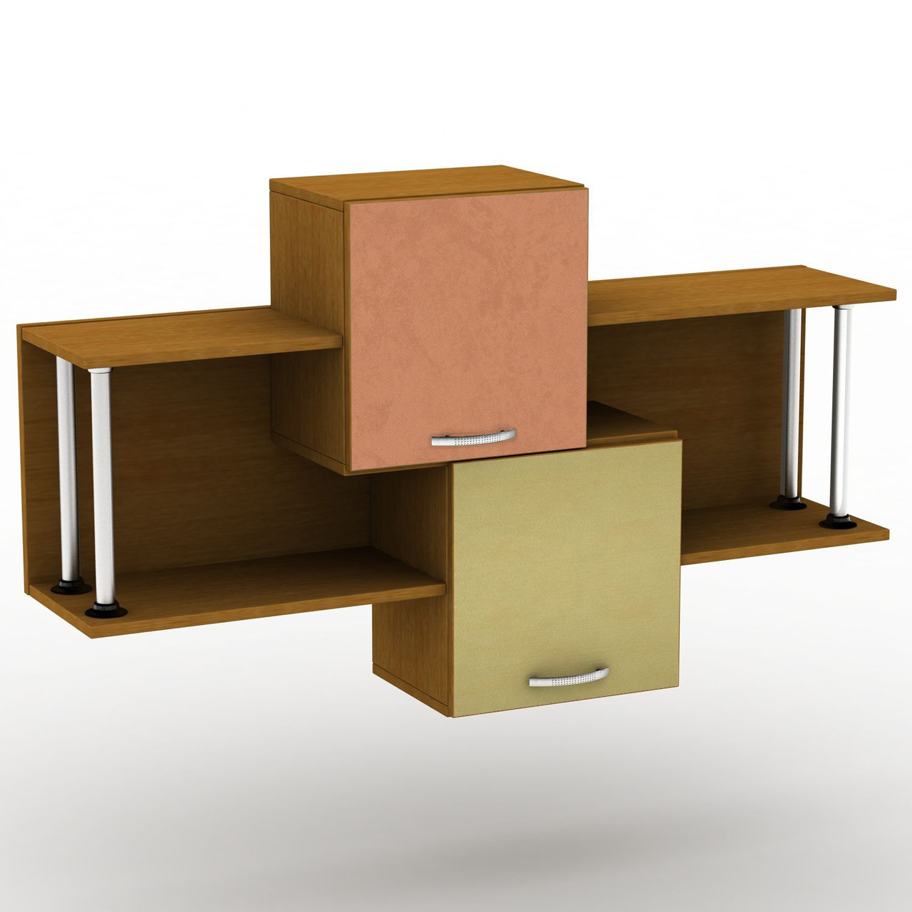 Полуоткрытая Навесная Настенная Полка для Книг ПУ-16 (1200 Мм) Фабрика ...