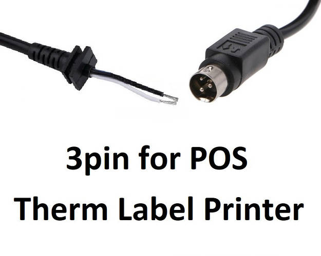 ОПТом Кабель для блока питания 3pin for POS Therm Label Printer ...