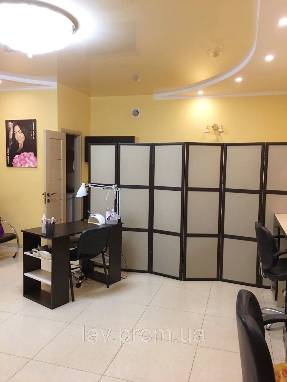 Ширма для студії краси венге — світлий беж продаж ціна у Києві Ширми від ШИРМА НА ЗАКАЗ