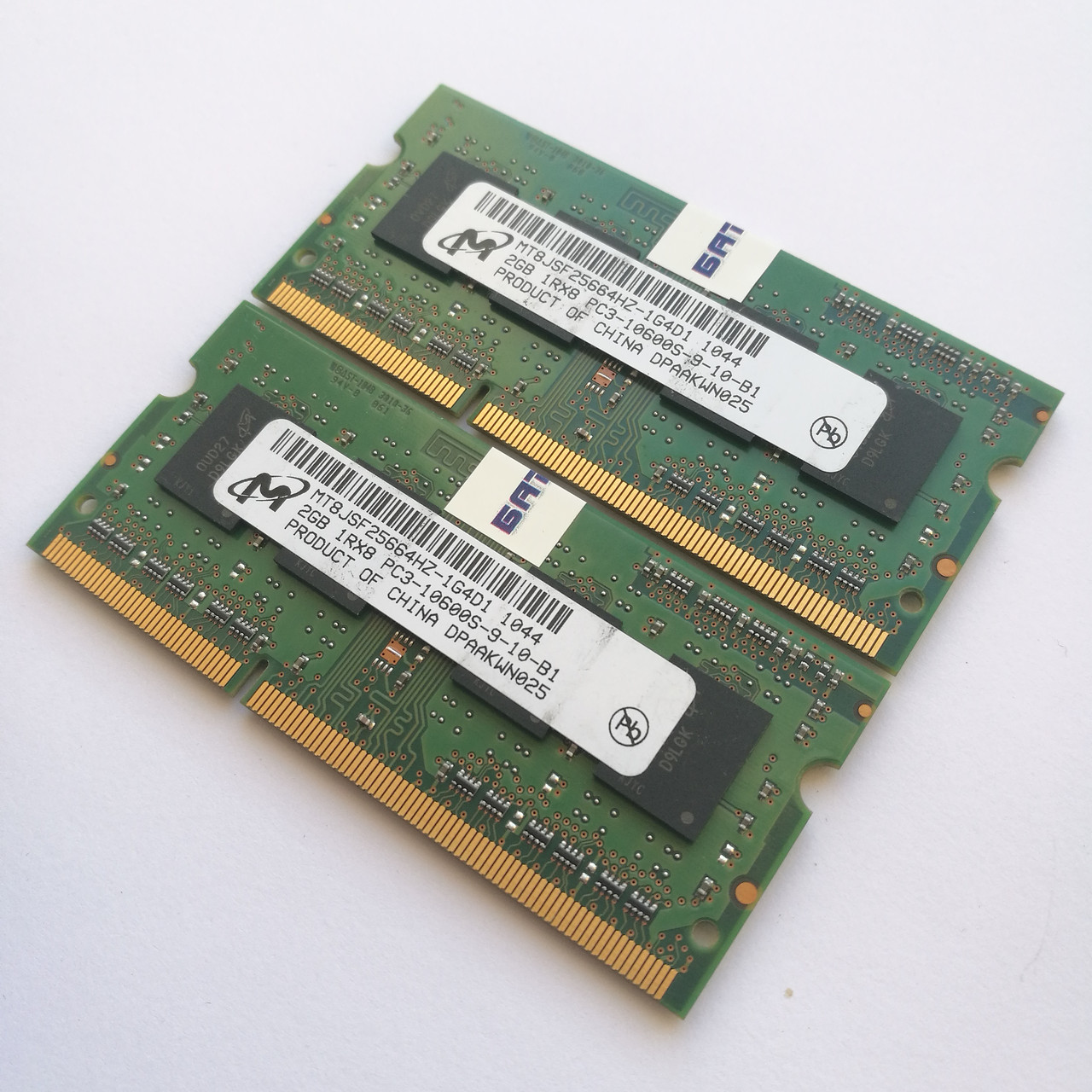 Оперативная память для ноутбука Micron SODIMM DDR3 4Gb (2+2) 1333MHz ...