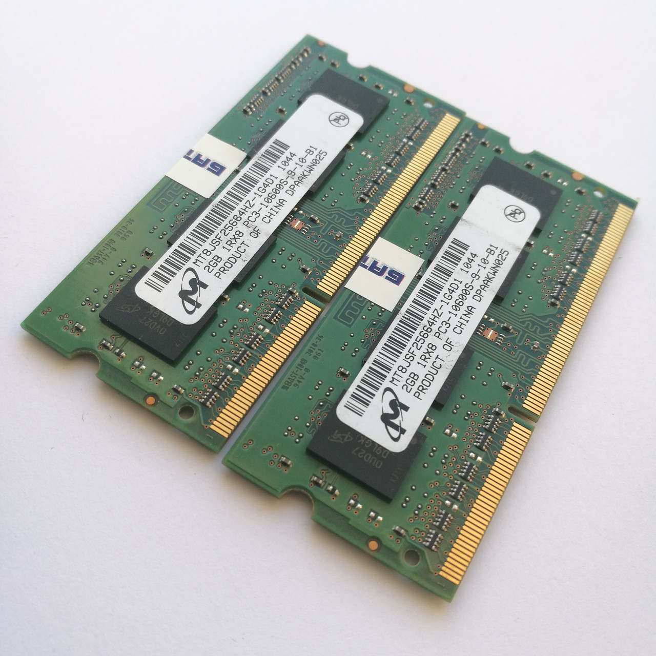 Оперативная память для ноутбука Micron SODIMM DDR3 4Gb (2+2) 1333MHz ...