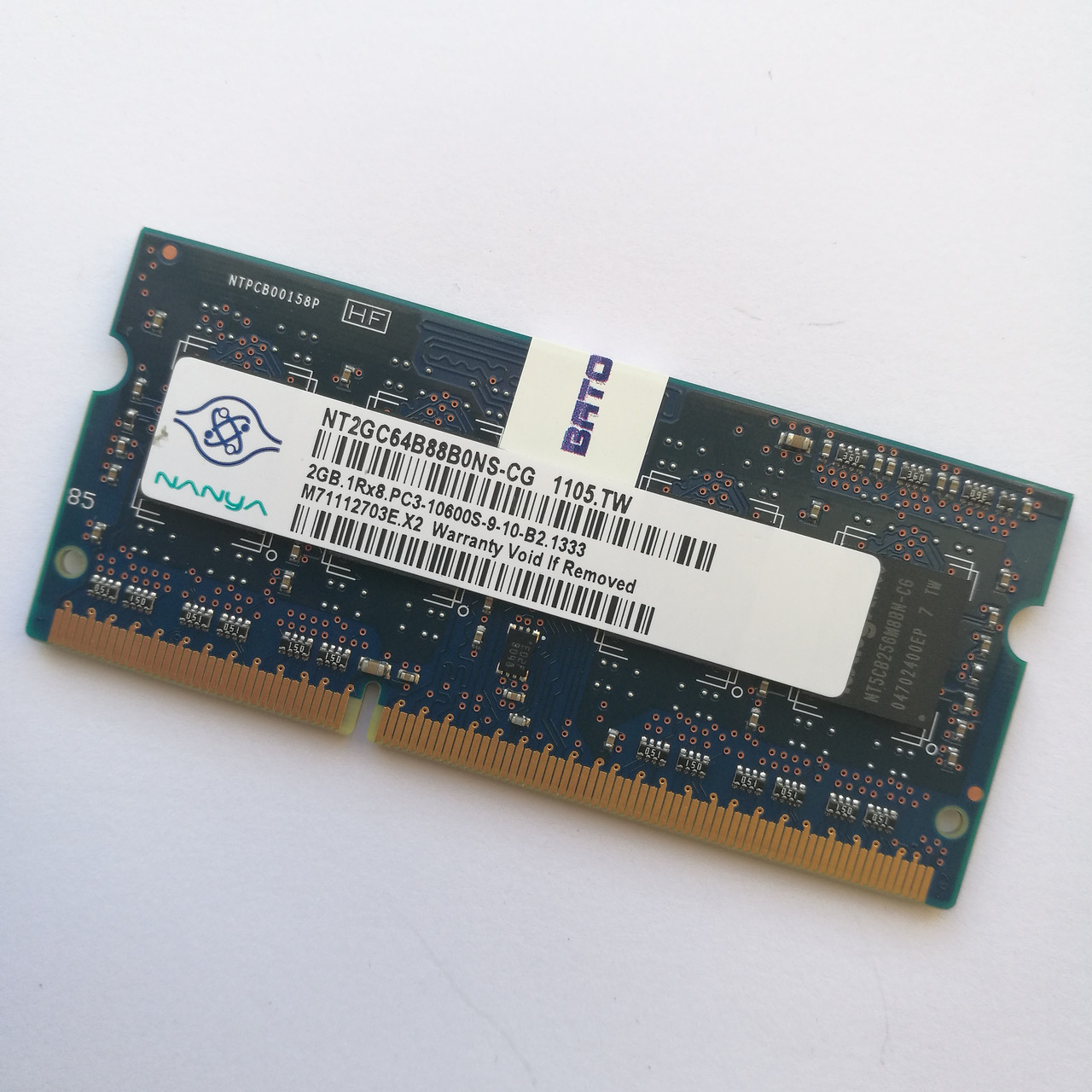 Оперативная память для ноутбука Nanya SODIMM DDR3 2Gb 1333MHz 10600s ...