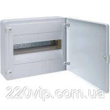 Щит зовнішній із білими дверима 12 модулів HAGER GOLF VS112РD, бокс ...