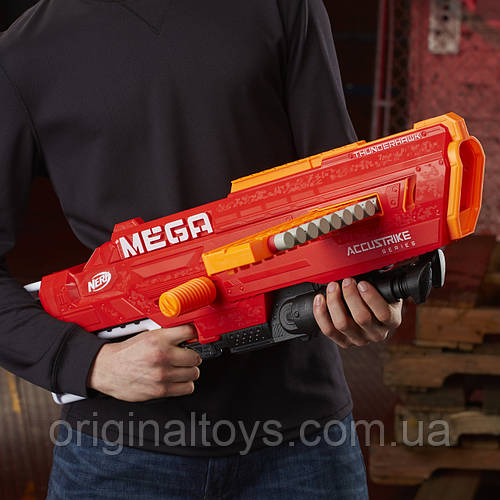 Бластер Нерф Thunderhawk Nerf AccuStrike Mega Hasbro E0403, ціна 1650 грн — Prom.ua (ID#860921634)