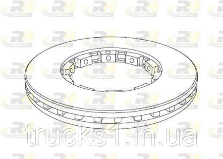 Купить Диск тормозной DAF 1143.21 (Roadhouse), цена 5768 ₴ — Prom.ua ...