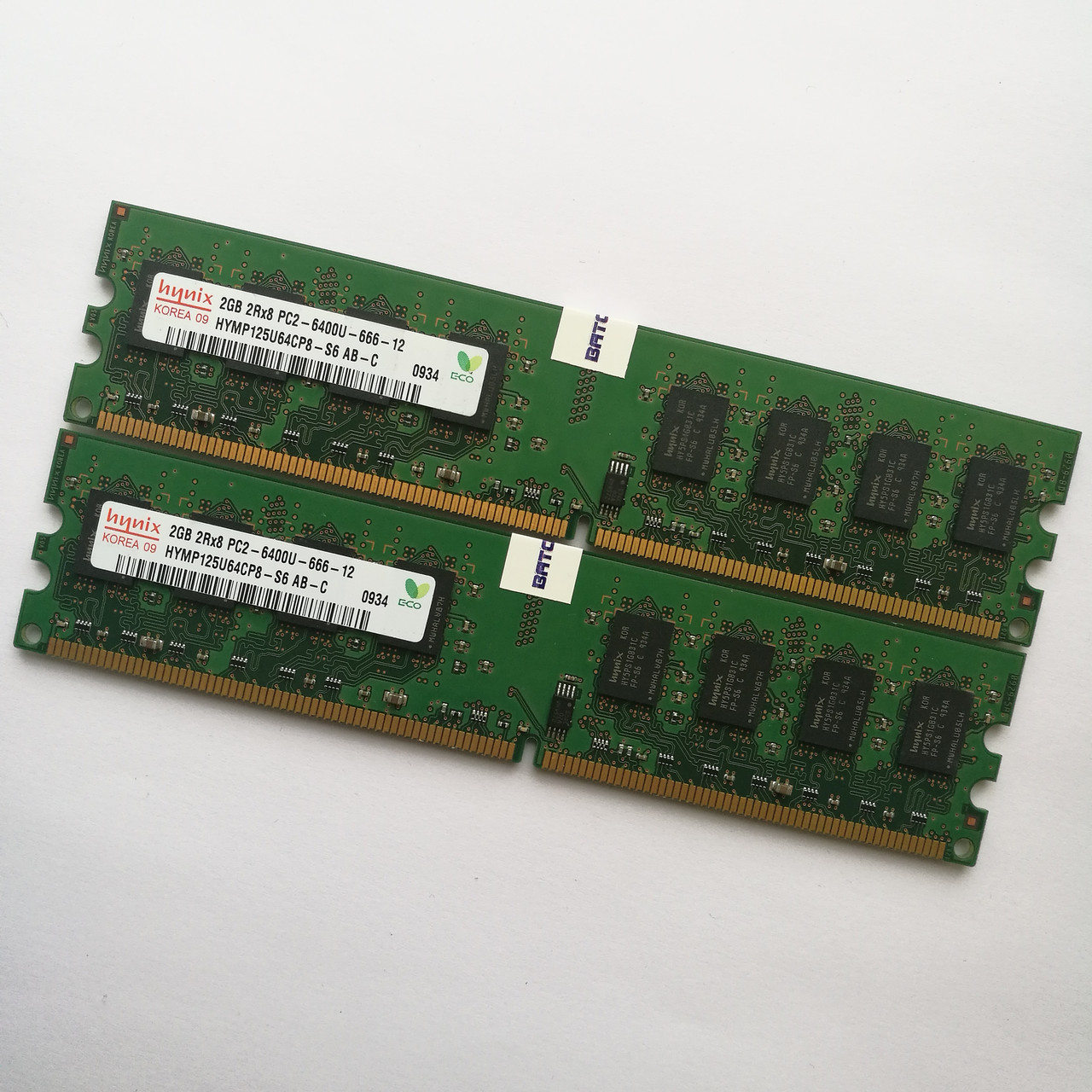 Пара оперативной памяти Hynix DDR2 4Gb (2Gb+2Gb) 800MHz PC2 6400U CL6 ...