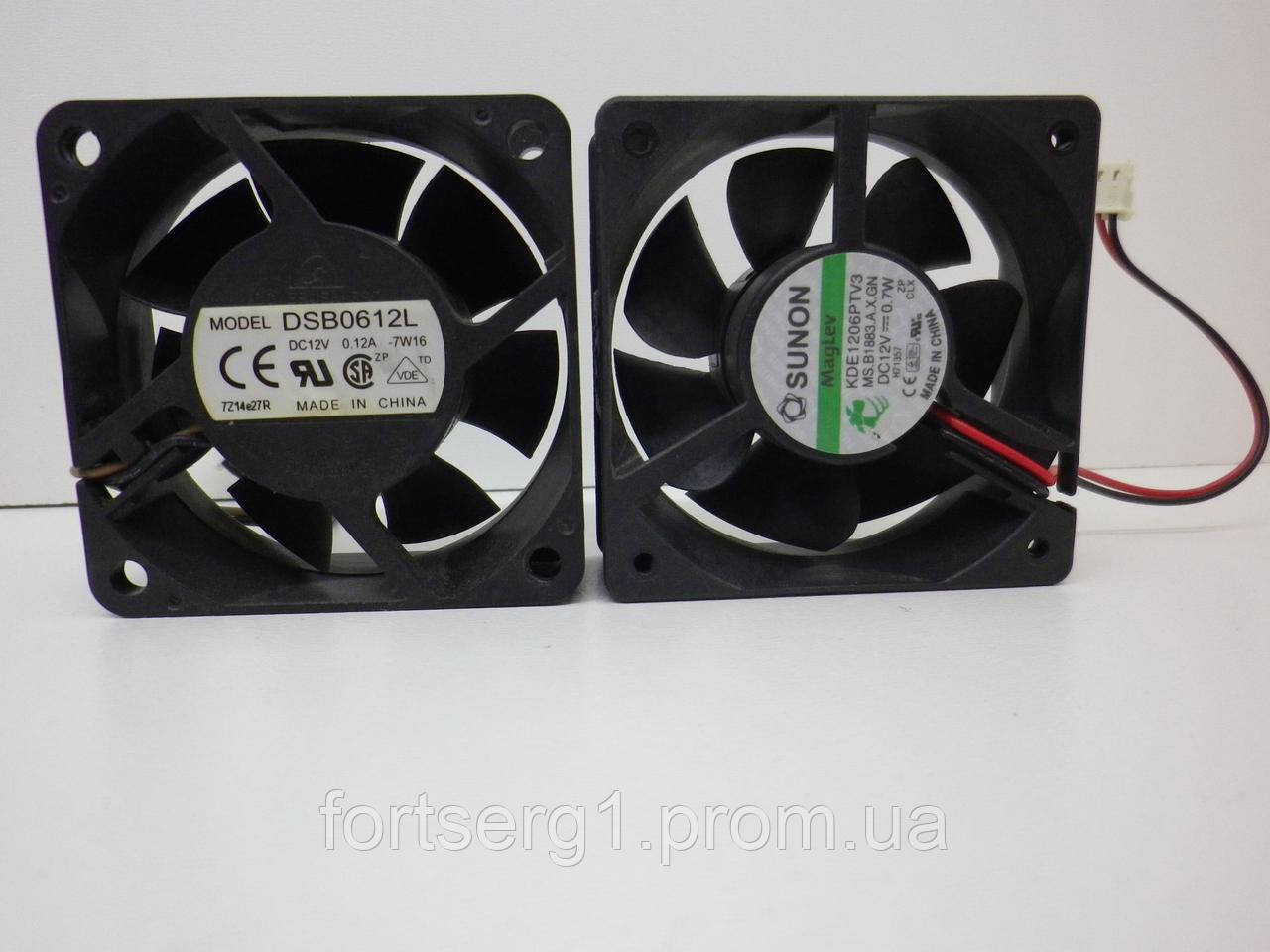 Б/у Кулер 12 в 60х60х25 0,12 А. 0.7 w, (ID#863233537), цена: 27 ...