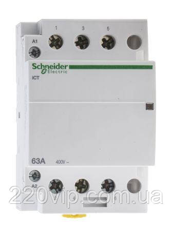 Модульный контактор Schneider Electric Acti9 63A 3НO 230V A9C20863 ...