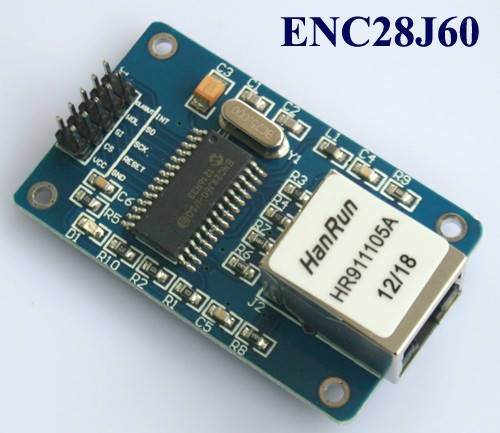 Мережевий Ethernet RJ45 модуль ENC28J60 HanRun HR911105A Arduino 51 AVR ...