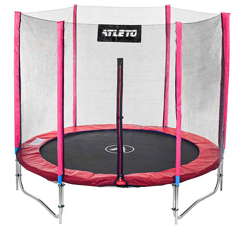 Батут Atleto 312 см с двойными ногами. Разные цвета. Красный (ID#948153580), цена: 6799 ...