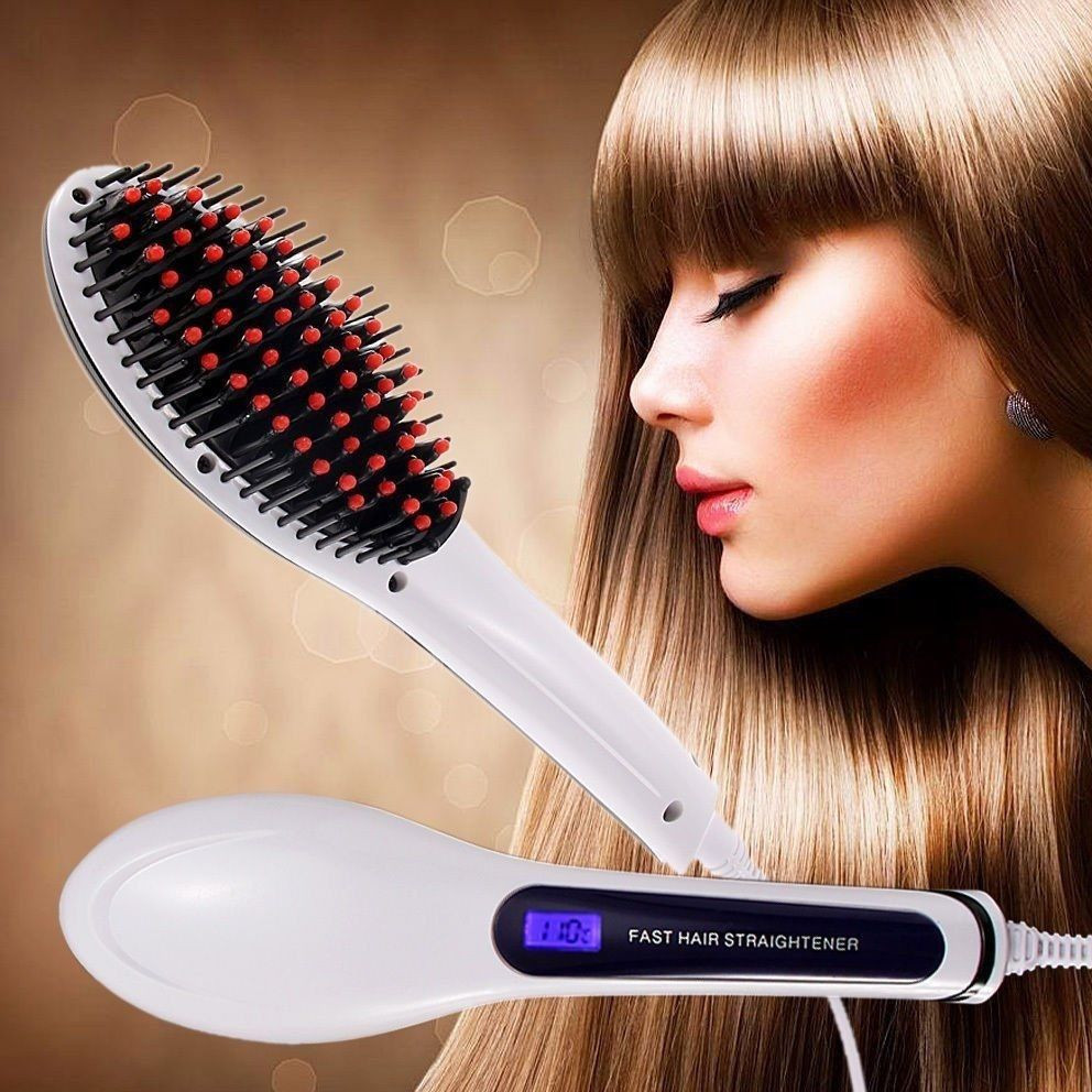 Электрическая Расческа-выпрямитель FAST HAIR STRAIGHTENER — Купить ...