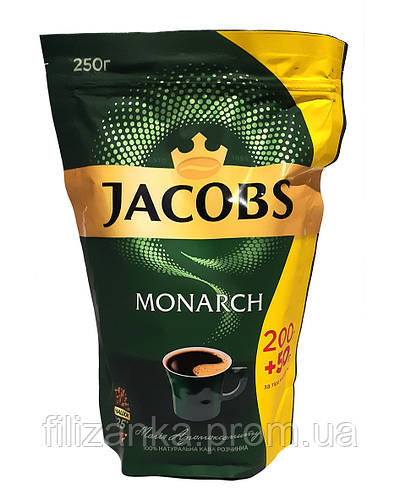 Кава Jacobs Monarch розчинна 250 г (52940), цена 320 грн — Prom.ua (ID ...
