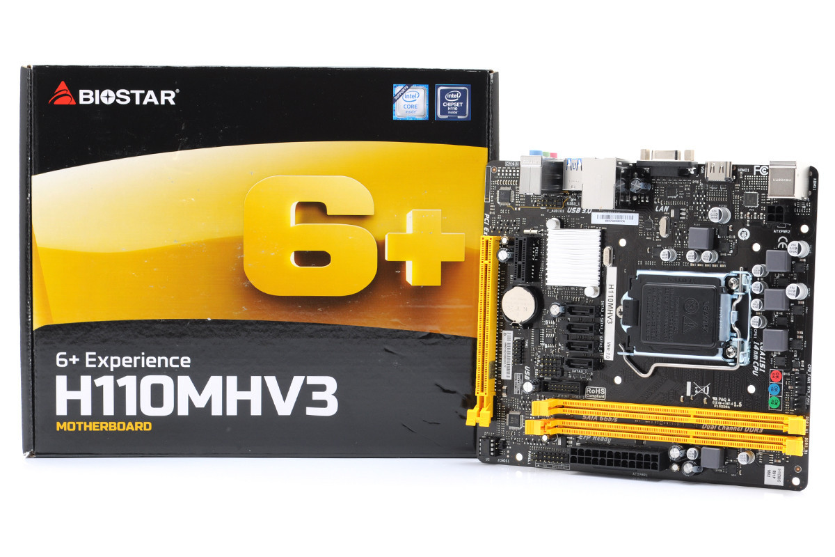 Материнская плата Biostar H110MHV3 Intel H110, s1151, mATX, цена 2100 ...