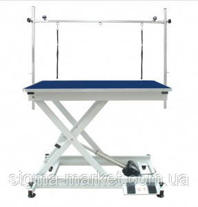 Современный тримерский стол Blovi Moon с электроподъемником, столешница ...