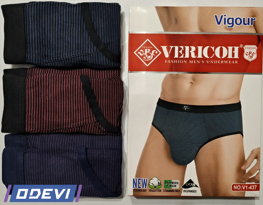 Купить Трусы плавками Vericoh хлопок с бамбуком в полосочку, цена 159 ₴ — Prom.ua (ID#870868189)