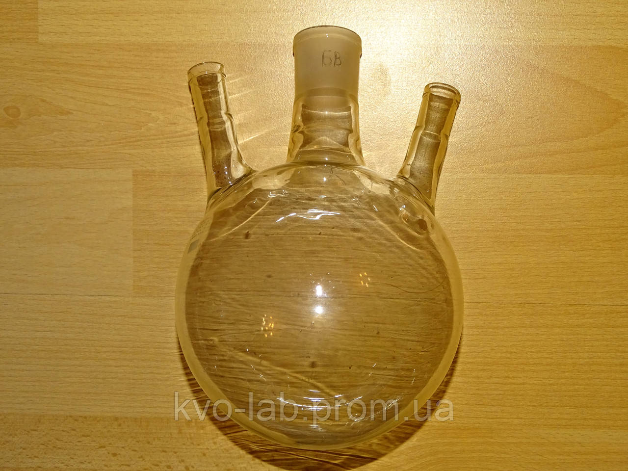 Колба круглодонная трехгорлая КГУ-3-1000-14/23-29/32-14/23 уценка ...