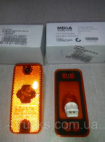 Купить Фонарь боковой габаритный DAF 95XF CF XF95 XF105 1329718 габарит ...