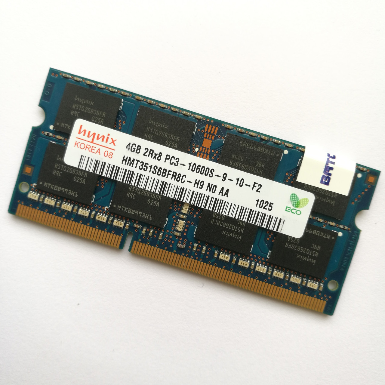 Оперативная память для ноутбука Hynix SODIMM DDR3 4Gb 1333MHz PC3-10600s 2R8 CL9 (HMT351S6BFR8C ...