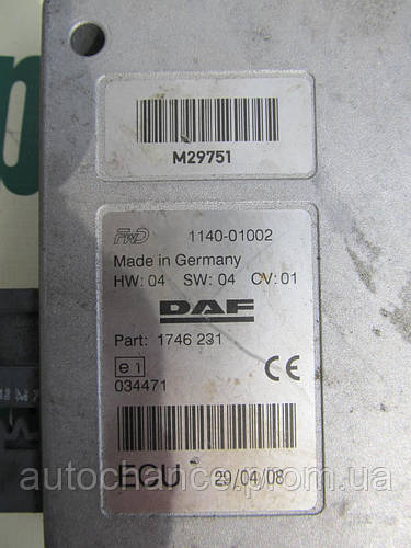 Блок управління DAF XF105 / CF85 1746231 (ID#872396564), ціна: 2000 ...