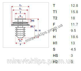 Купить Крепление молдинга двери Renault: Scenic 6991Z1, 8337FC, цена 11 ...