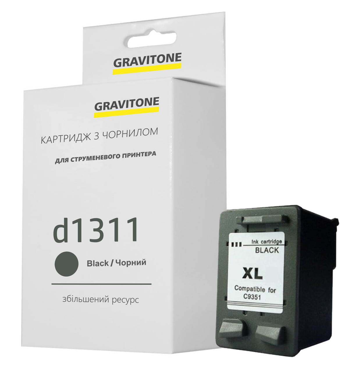 Картридж совместимый HP DeskJet D1311 (чёрный) , увеличенный ресурс ...