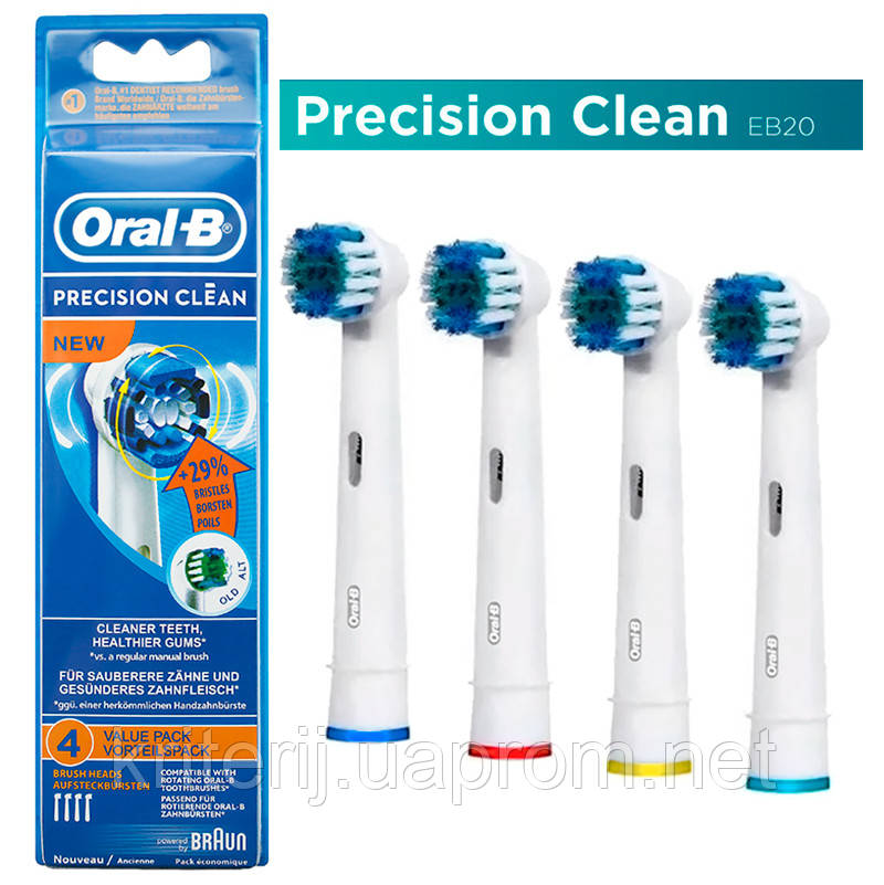 Precision Clean EB20 (4 штуки), насадки для зубной щетки Oral-B, цена ...