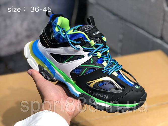 Купить Balenciaga Track Trainer "Black/Green" мужские женские кроссовки ...