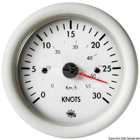 Купить Спидометр Spidometro 0-50 nodi 12v c/tot, 27.525.01, цена 4160 ...