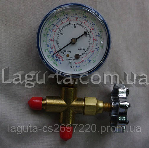 Манометр с игольчатым краном для R134a, R22a, R404a. Shine Year CT-466G ...